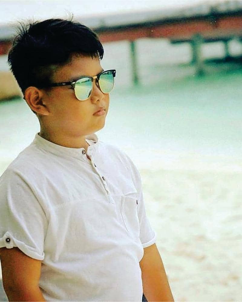 7 Potret Felice Gabriel, Anak Dewi Perssik yang Sayang Keluarga ...