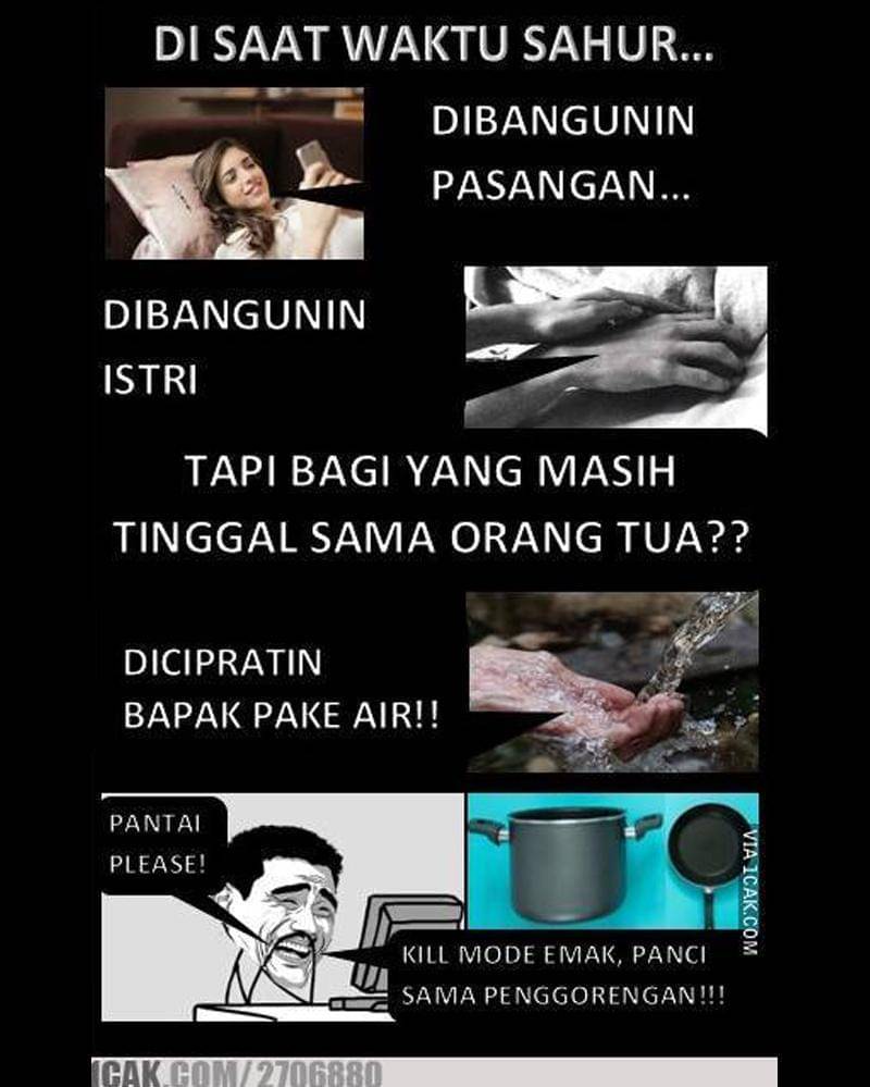 20 Meme Sahur Lucu di Bulan Ramadan, Relate Banget | Popmama.com