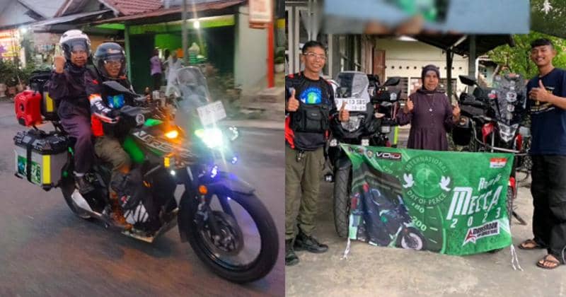 Viral! Pasangan Suami Istri Nekat Umrah Naik Sepeda Motor | Popmama.com