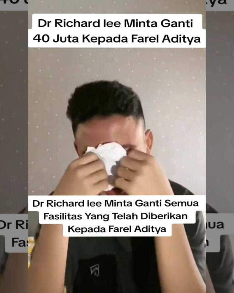 Farel Aditya Disuruh Ganti Rp 40 Juta ke dr. Richard Lee | Popmama.com