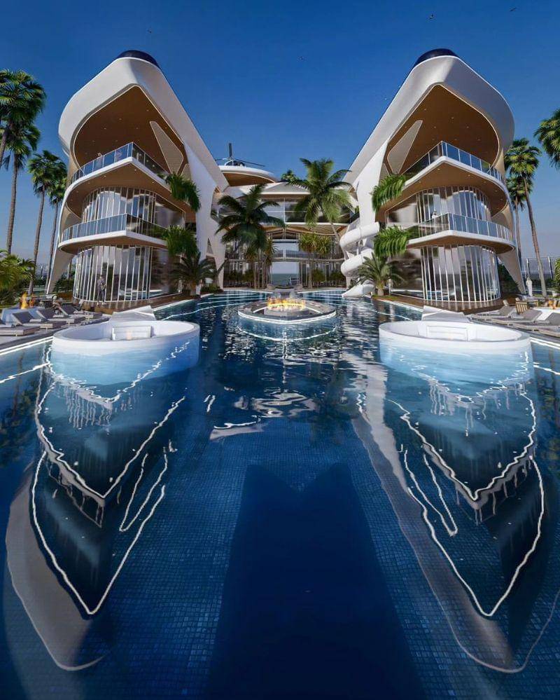 11 Foto Desain Rumah Messi di Miami seperti Pulau Sendiri | Popmama.com