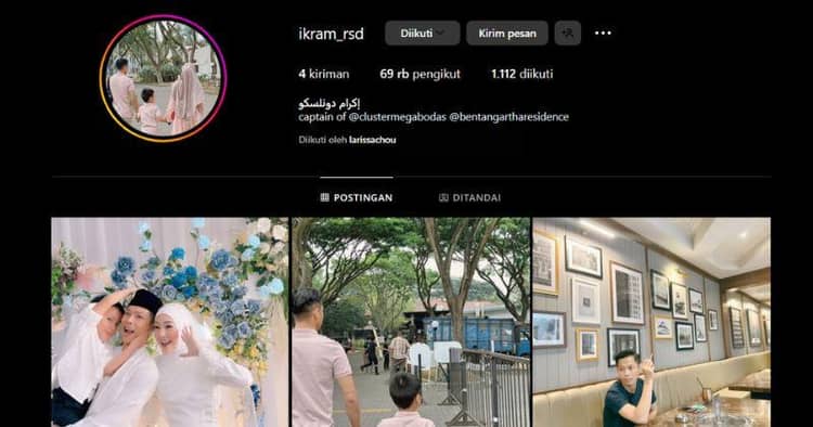 Biodata dan Profil Ikram Rosadi, Suami Baru Larissa Chou | Popmama.com