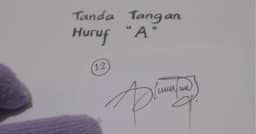 15 Contoh Tanda Tangan Huruf A Simpel dan Keren | Popmama.com