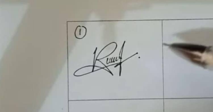 15 Contoh Tanda Tangan Huruf R | Popmama.com