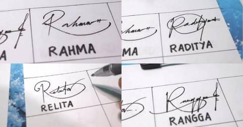 15 Contoh Tanda Tangan Huruf R | Popmama.com