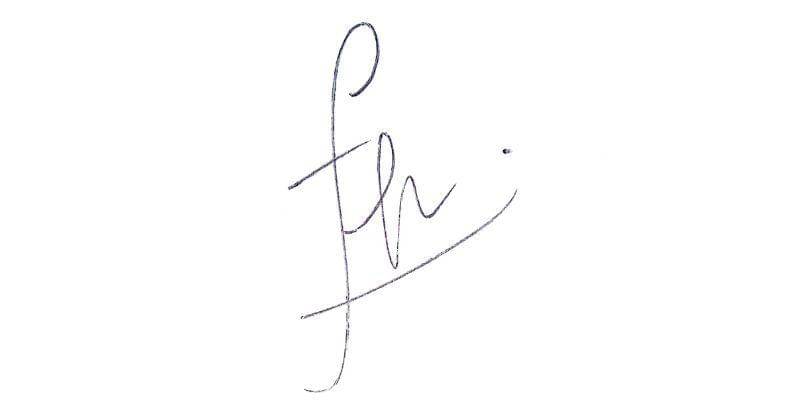15 Contoh Tanda Tangan Huruf f Simple dan Gampang | Popmama.com