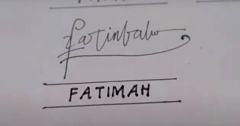 15 Contoh Tanda Tangan Huruf f Simple dan Gampang | Popmama.com