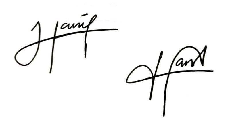 15 Contoh Tanda Tangan Huruf H Simple dan Keren | Popmama.com