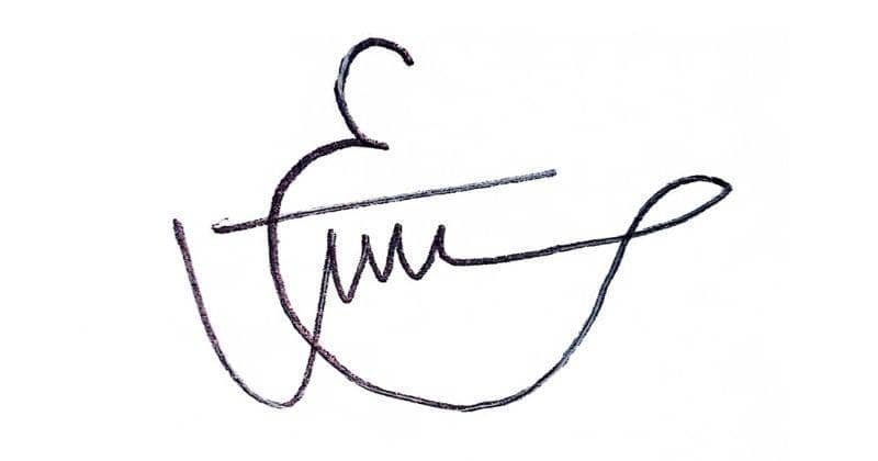 15 Contoh Tanda Tangan Huruf E Simple dan Aesthetic | Popmama.com