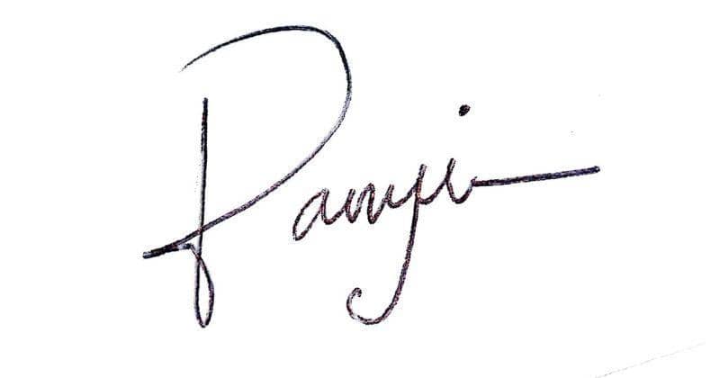 15 Contoh Tanda Tangan Huruf P Simple dan Keren | Popmama.com