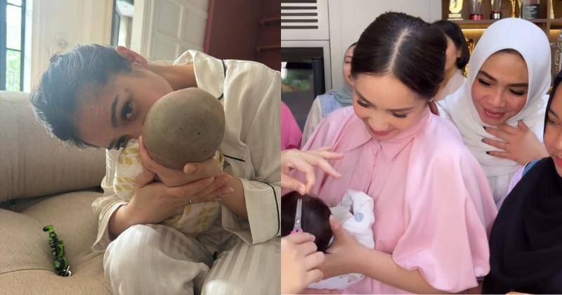 Nagita Slavina Pamer Kepala Botak Baby Lily setelah Akikah | Popmama.com