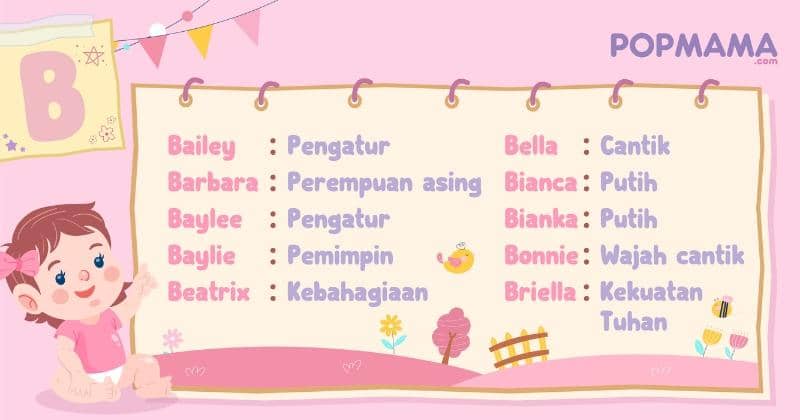 700 Rekomendasi Nama Bayi Perempuan Modern A-Z dan Artinya | Popmama.com