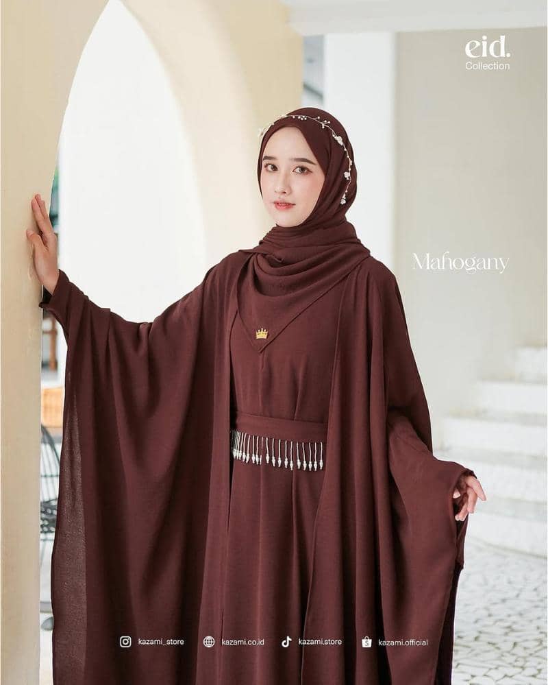 8 Rekomendasi Baju Lebaran Warna Cokelat Mahogany, Elegan! | Popmama.com