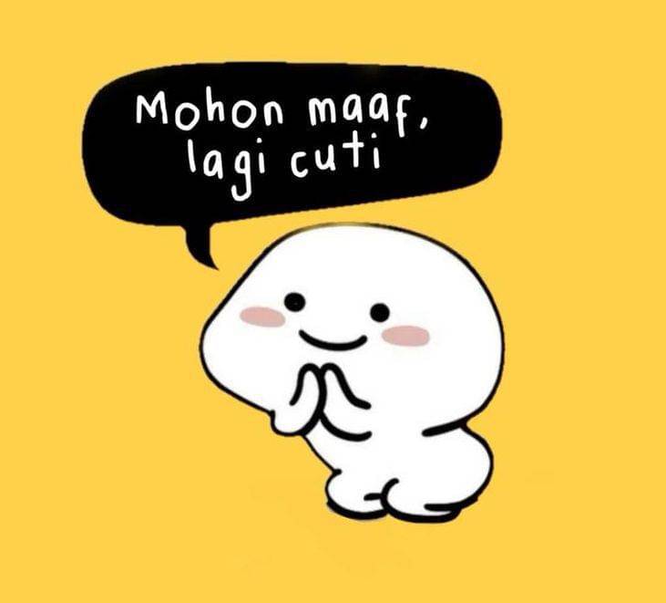 15 Gambar Cuti Lucu Bisa Jadi Profil WA | Popmama.com