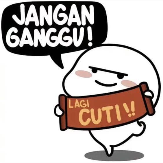 15 Gambar Cuti Lucu Bisa Jadi Profil WA | Popmama.com