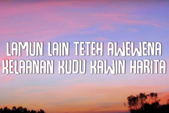 Lirik Lagu 'Teteh' Doel Sumbang dan Artinya | Popmama.com