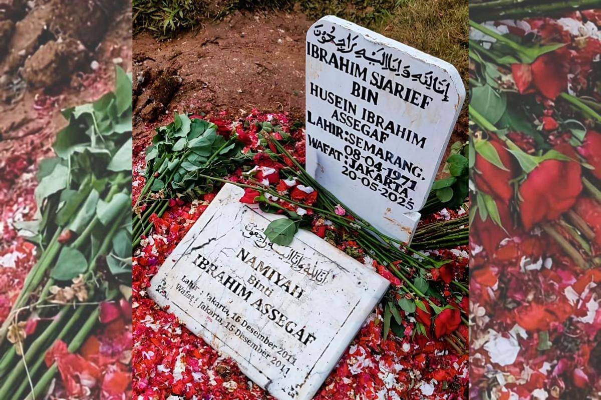 Potret Makam Anak dan Suami Najwa Shihab, Satu Liang Lahat | Popmama.com