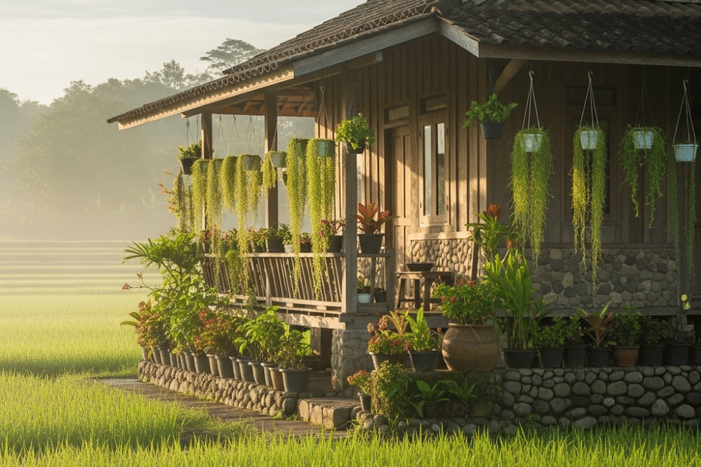 15 Inspirasi Desain Rumah Pinggir Sawah, Modern di Tengah Alam | Popmama.com