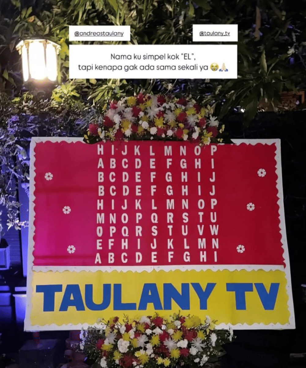 Kumpulan Karangan Bunga Andre Taulany, Kocak Banget dan Kreatif ...