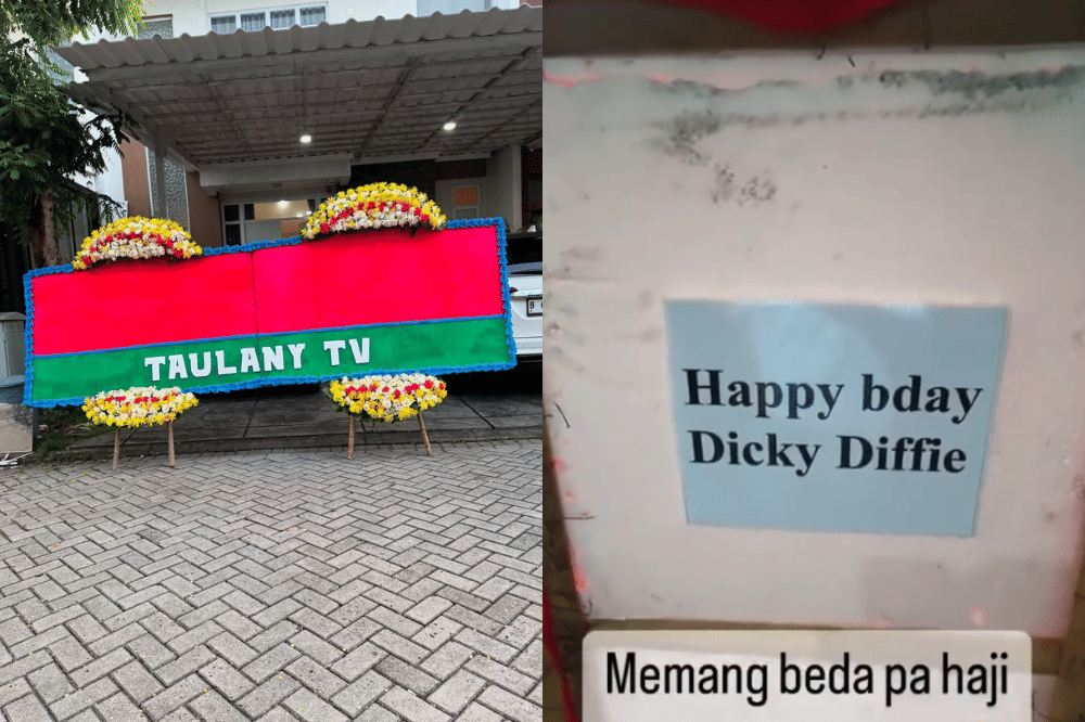 Kumpulan Karangan Bunga Andre Taulany, Kocak Banget dan Kreatif ...