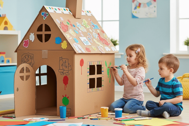 10 Ide DIY Mainan dari Perabotan Rumah untuk Kids Corner | Popmama.com