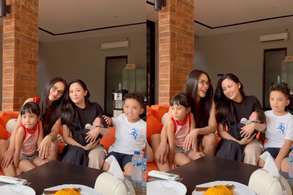 Momen Rachel Vennya Ajari Erika Carlina Cara Menggendong Bayi | Popmama.com