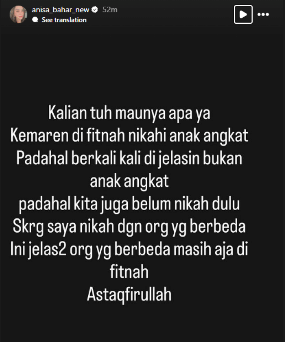 Bukan Anak Angkat, Anisa Bahar Dinikahi Laki-Laki Ini | Popmama.com