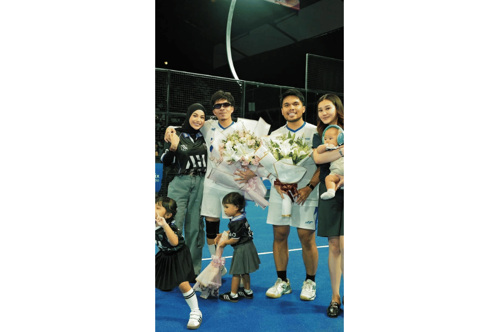 Potret Baby Arash dan Aaliyah Saat Dukung Thariq di Turnamen Padel ...